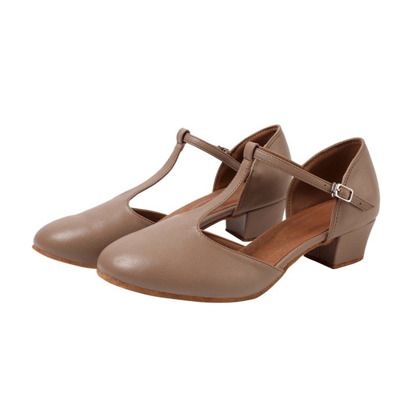 Women's Leatherette Ballroom With T-Strap Dance Shoes (053288760) - JJ ...